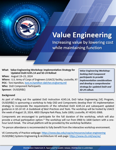 SE&A News – DoD Research & Engineering, OUSD(R&E)